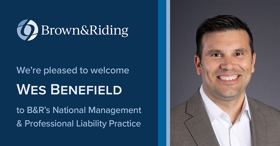 Brown & Riding adds Broker in Fort Worth, TX | Wes Benefield joins B&R